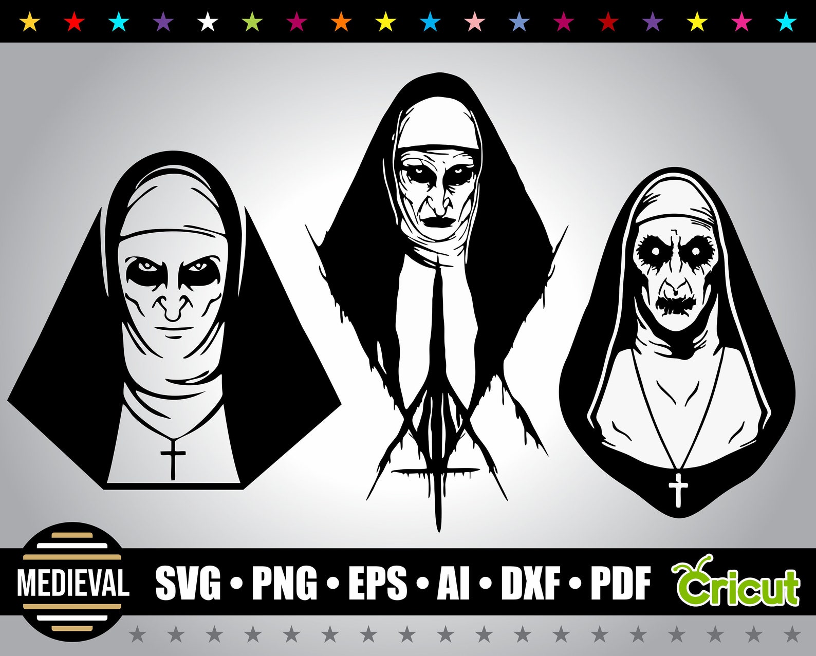 THE NUN Vector design Instant Download | Etsy