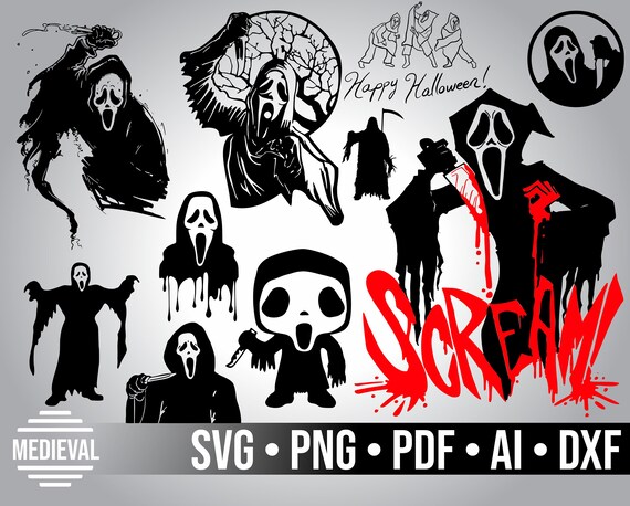 Scream SVG PDF AI png | Etsy