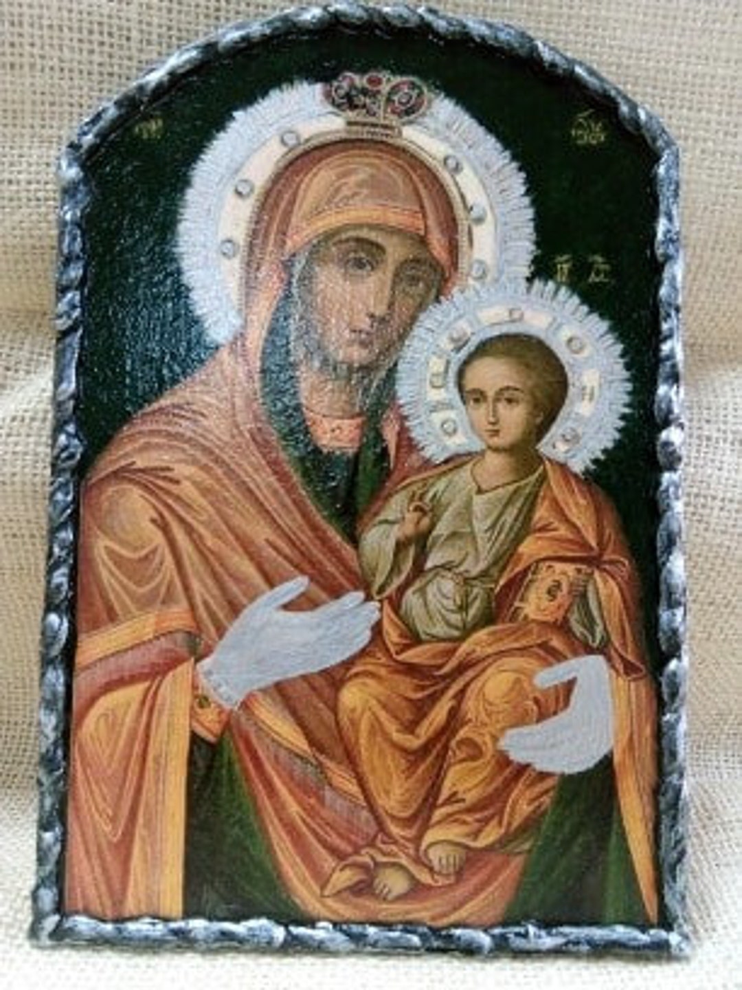 Holy Mother of God, Icon of the Mother of God, Handmade, Religious Gift ...