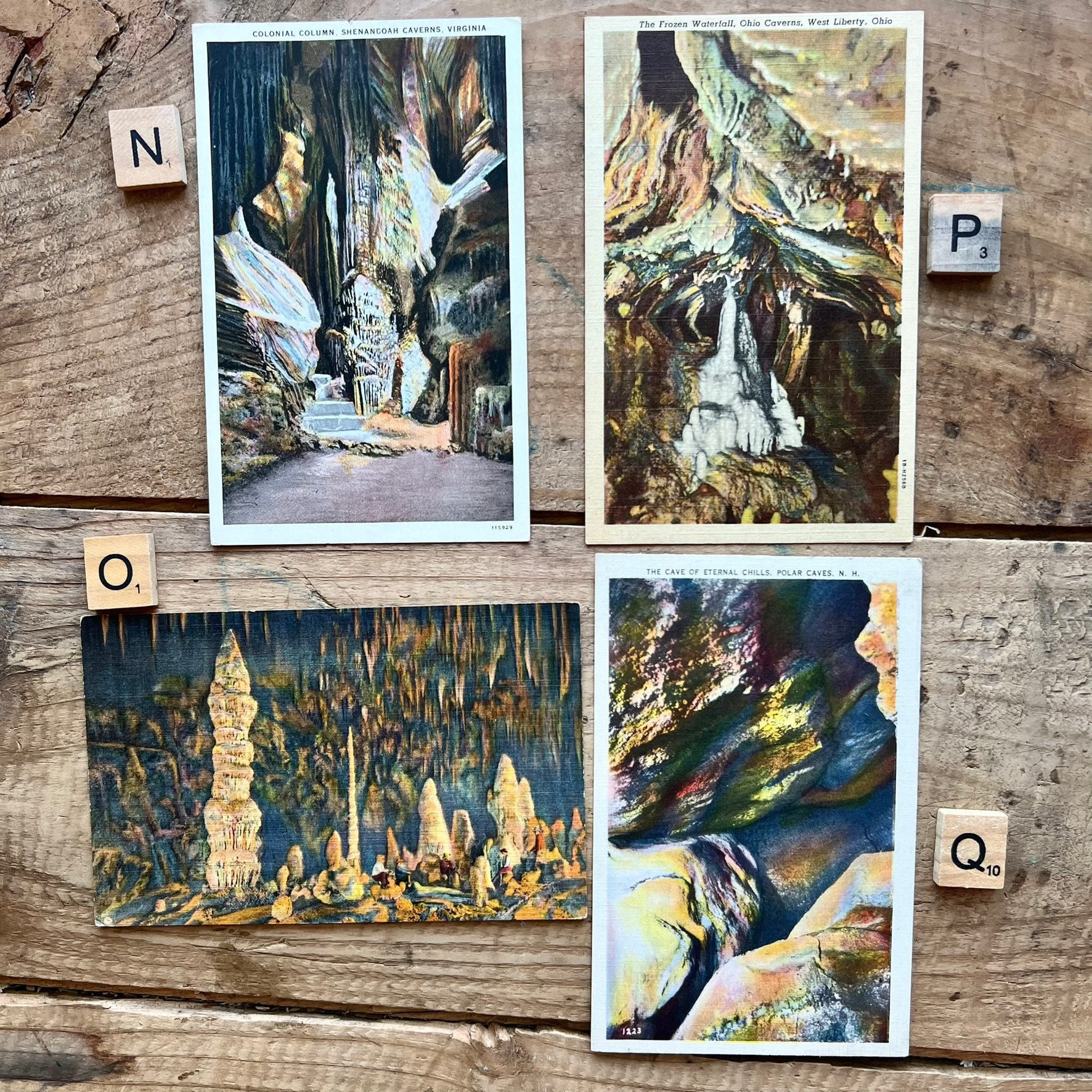 Postcards Caves & Caverns 1920s-1940s Vintage Travel - Etsy