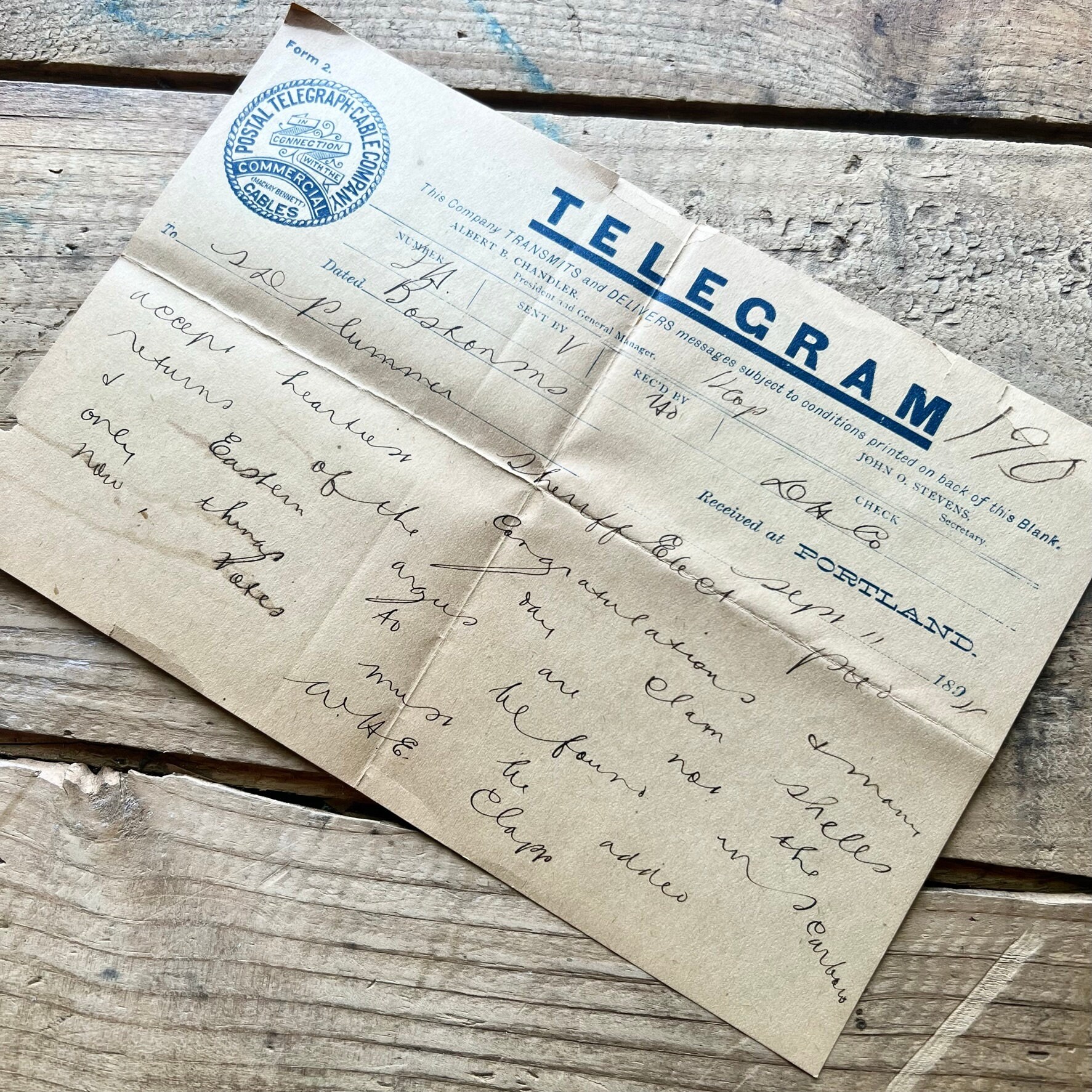 Ephemera Collection, Election of Sheriff Samuel Plummer 1894 Eight ...