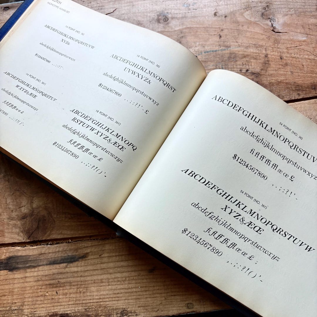 Type Specimen Book Set, Haddon Craftsman (c. 1930s) | Two Volumes ...