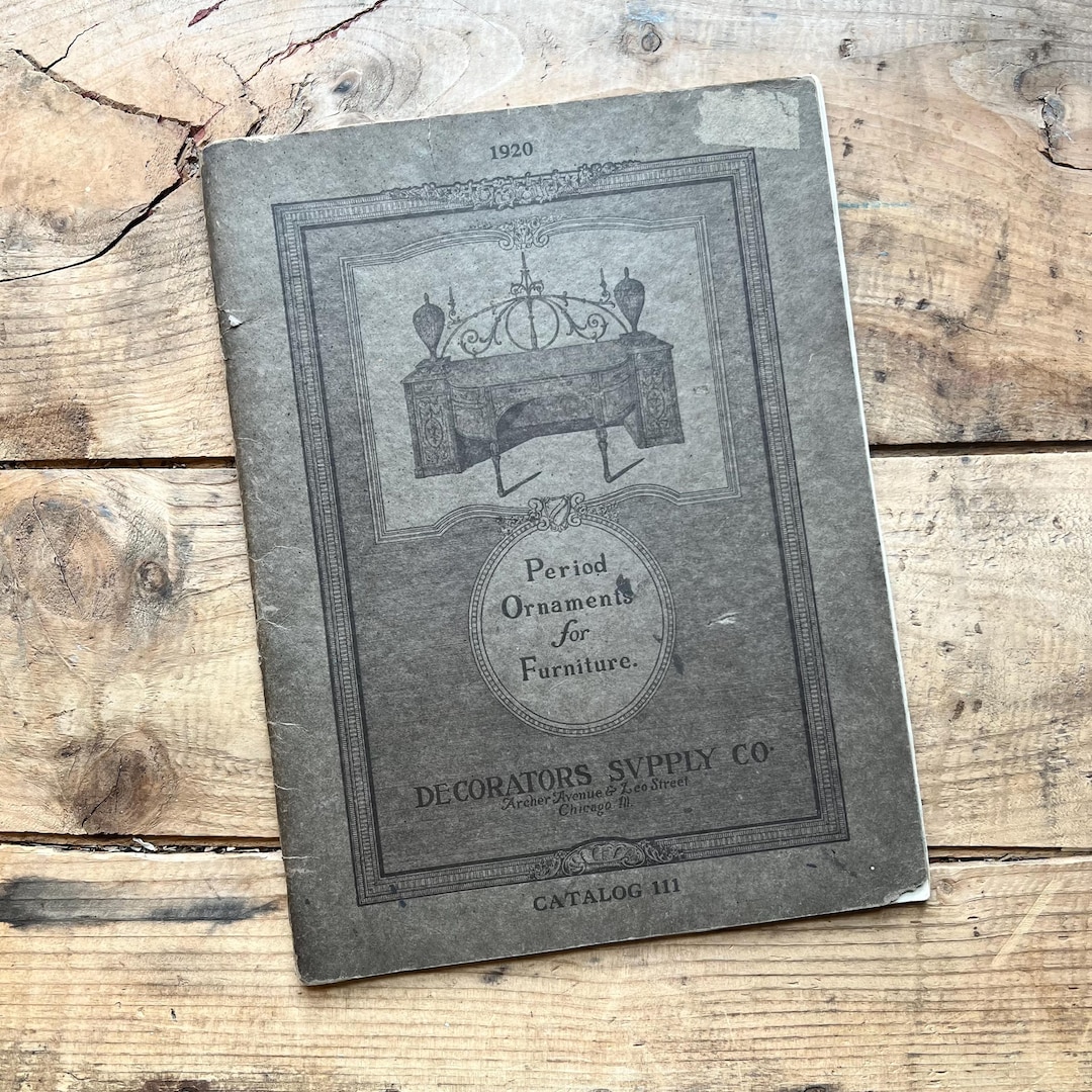 Period Carvings for Furniture Catalog (1920) | Decorators’ Supply Co ...