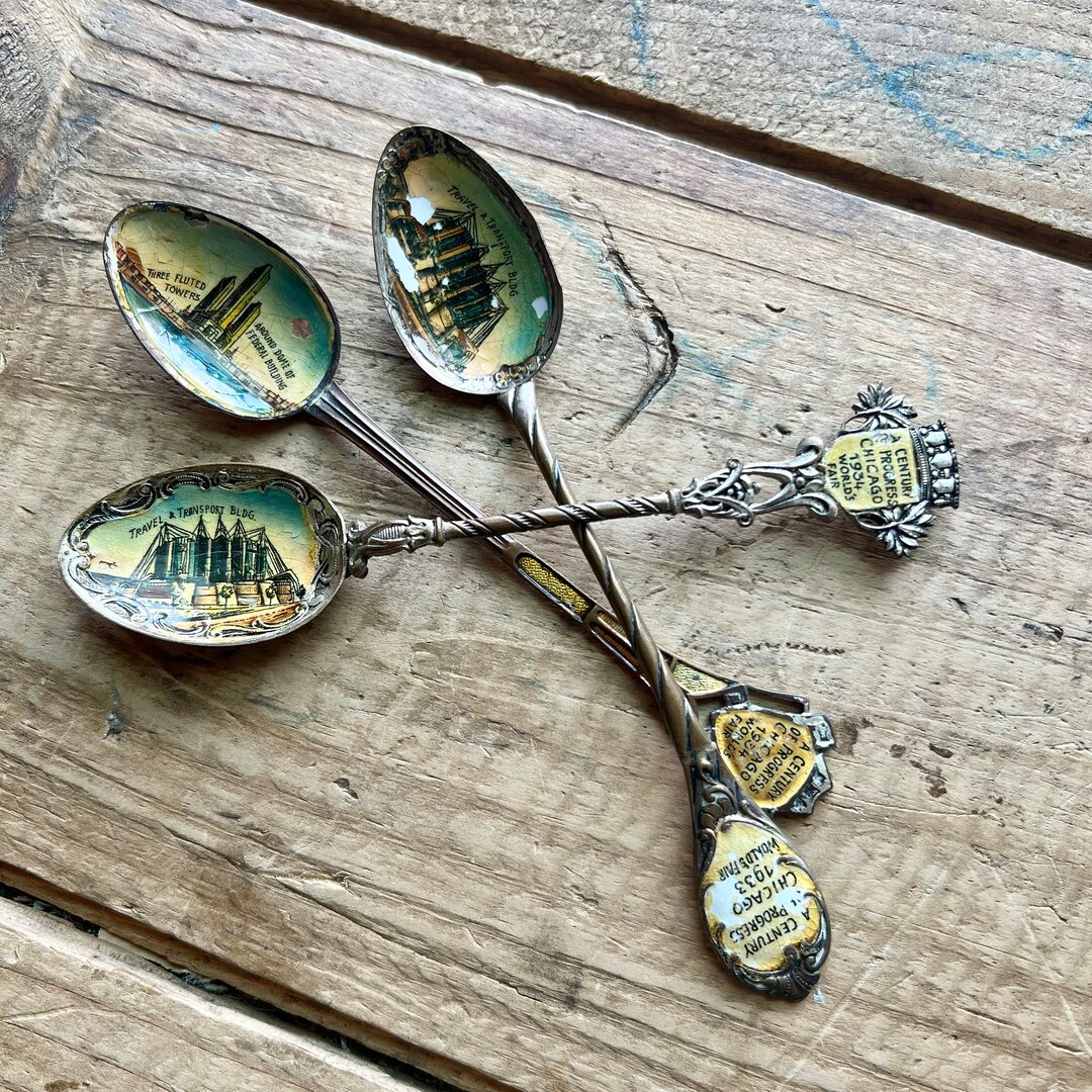 Souvenir Spoons Worlds Fair of 1933 Century of Progress - Etsy