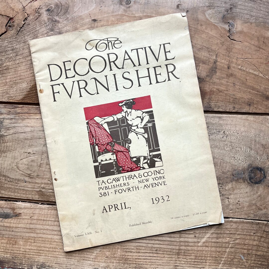 The Decorative Furnisher Magazine (april 1932) | Vintage, Art Deco ...