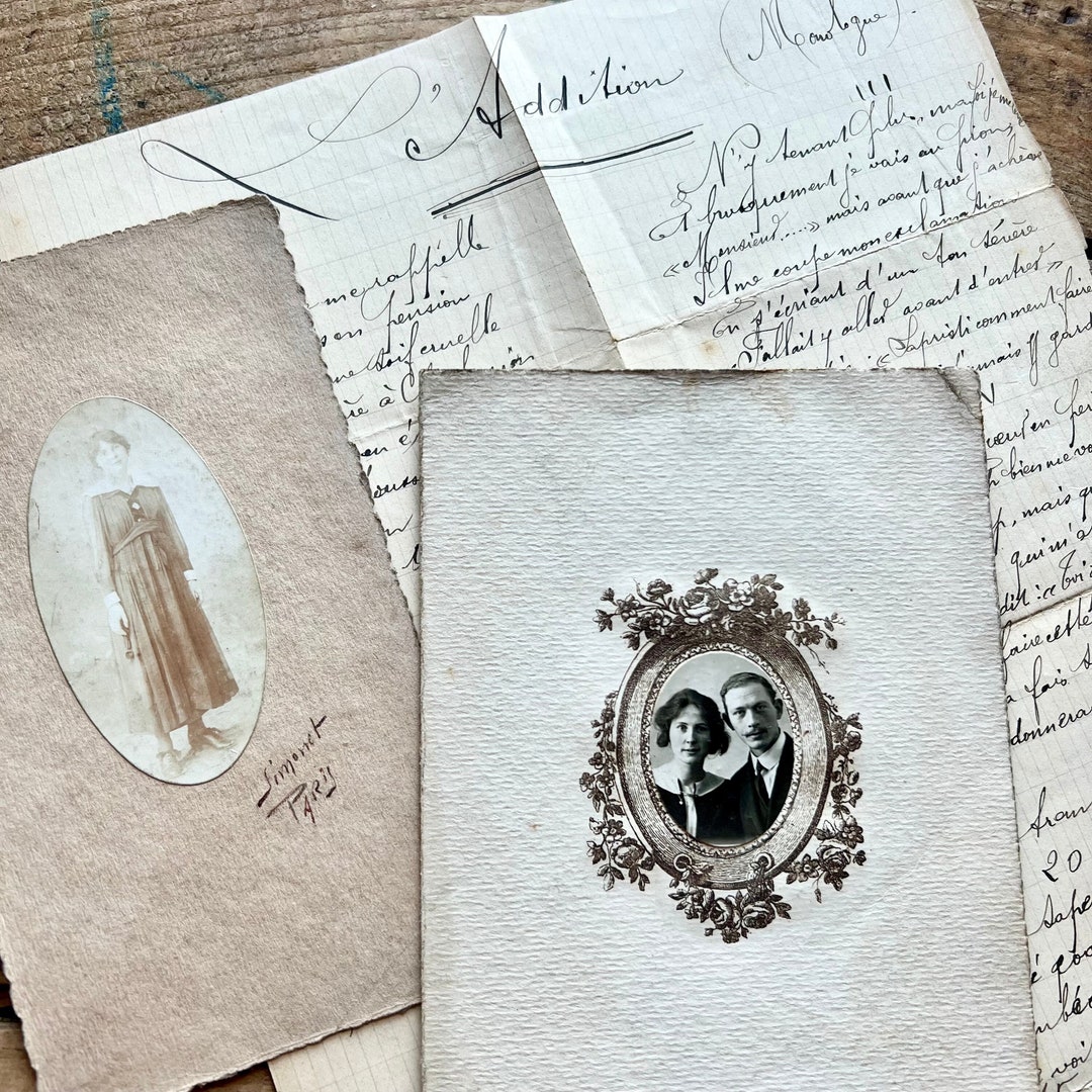 Antique French Ephemera | Late 1800s to 1920s | Wedding Menu ...