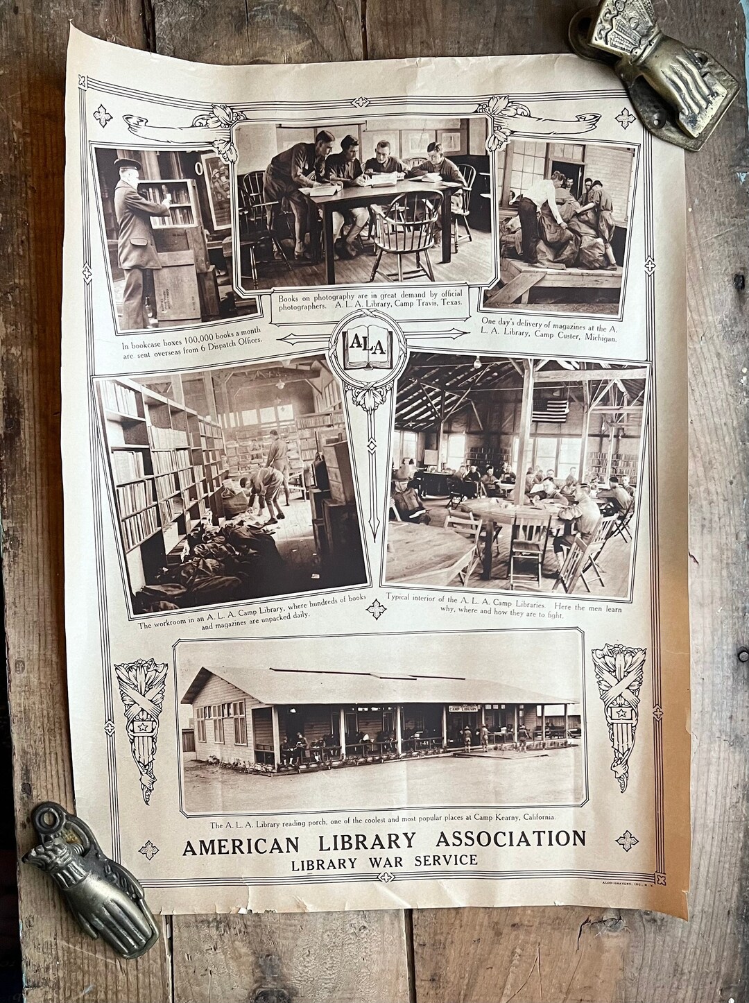 American Library Association War Library (1917) | World War I Poster ...
