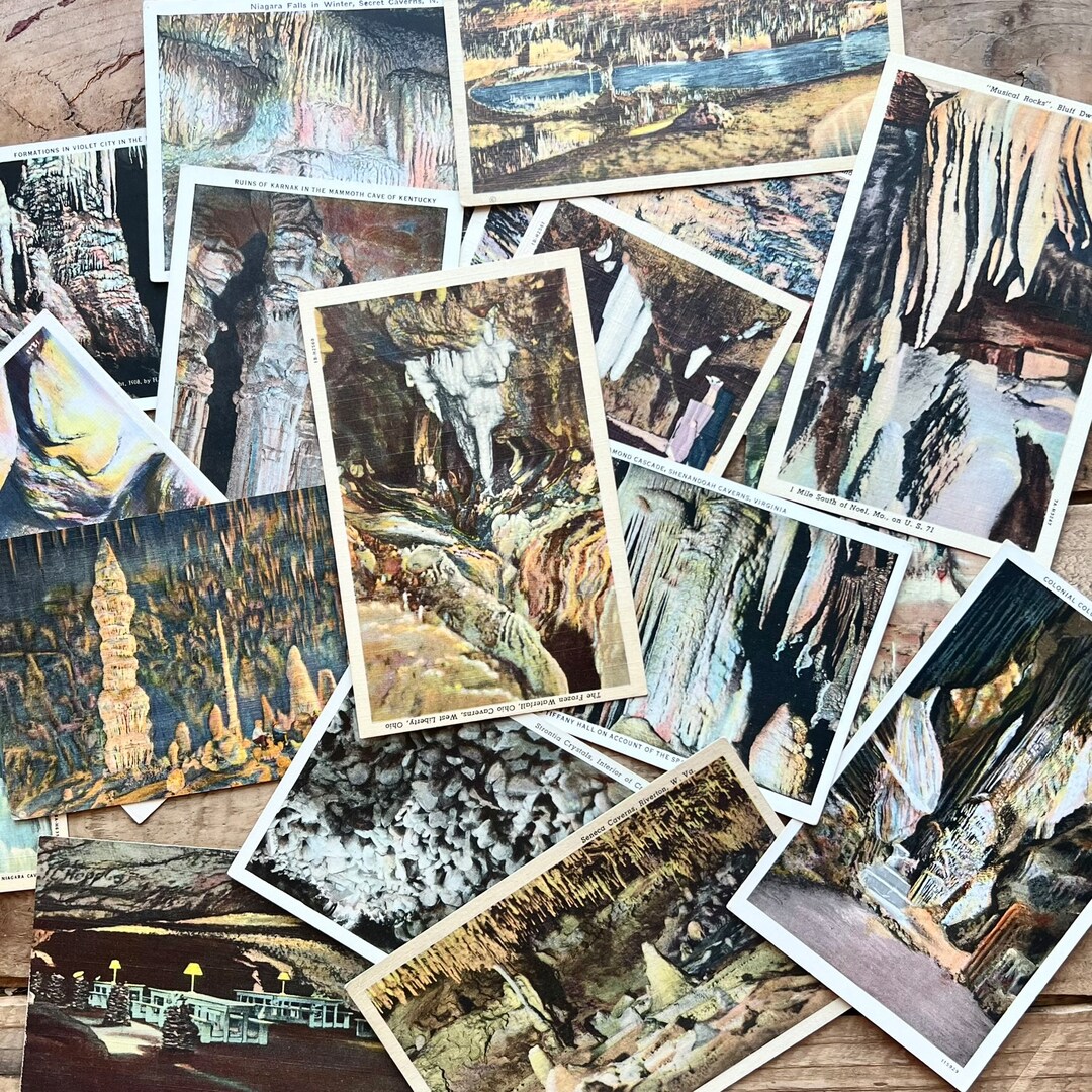 Postcards, Caves & Caverns (1920s-1940s) | Vintage Travel Souvenirs ...