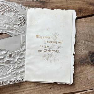 Victorian Christmas Card, Die-cut & Embossed (c. 1890s) | Finlayson ...