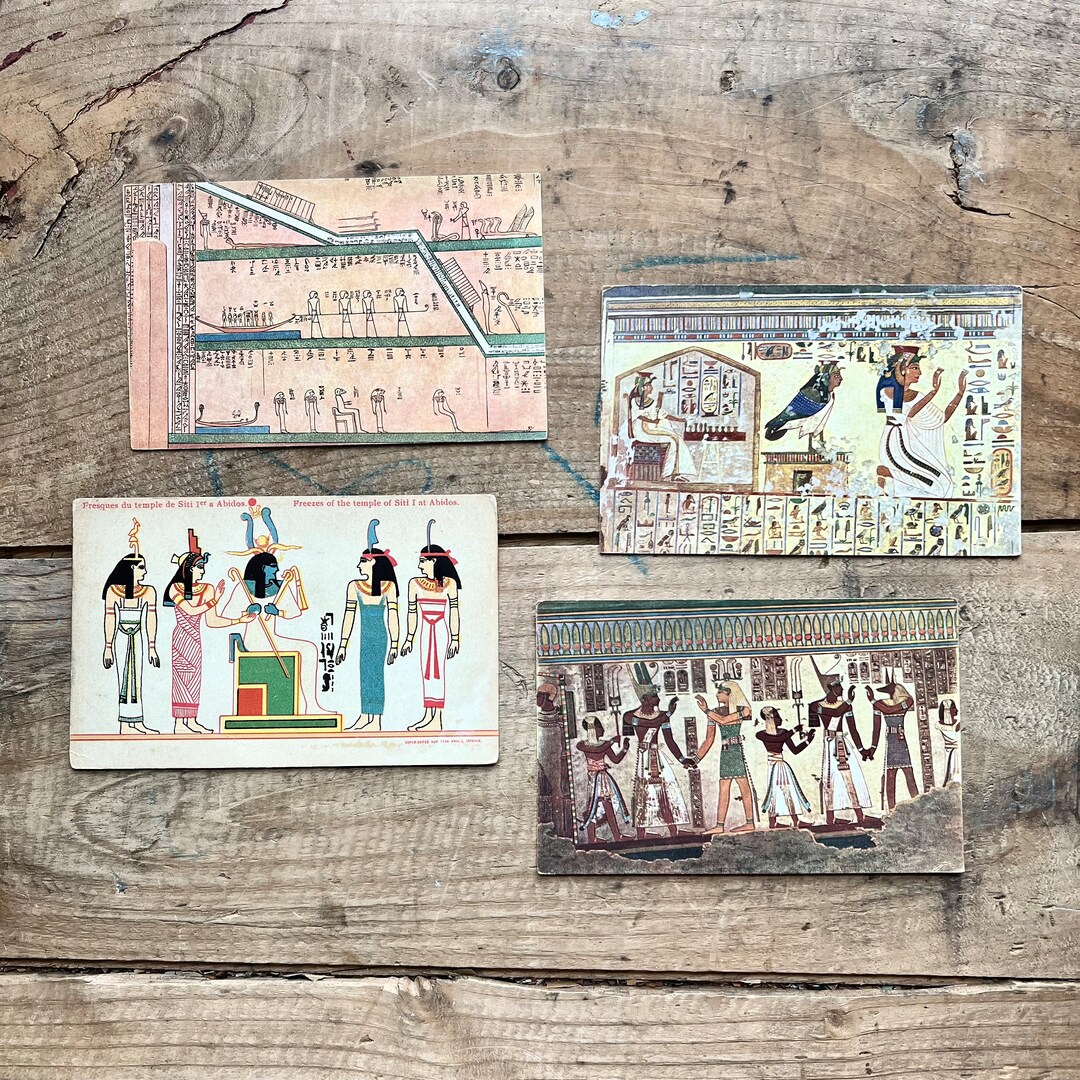 Egyptian Postcards, Early 1900s | Antique Souvenirs | Tombs, Art ...