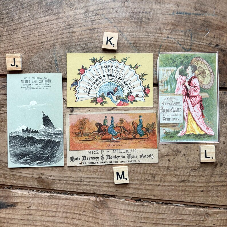 Victorian Trade Cards (c. 1880s) | Soapine, Florida Water, Hoyt’s ...
