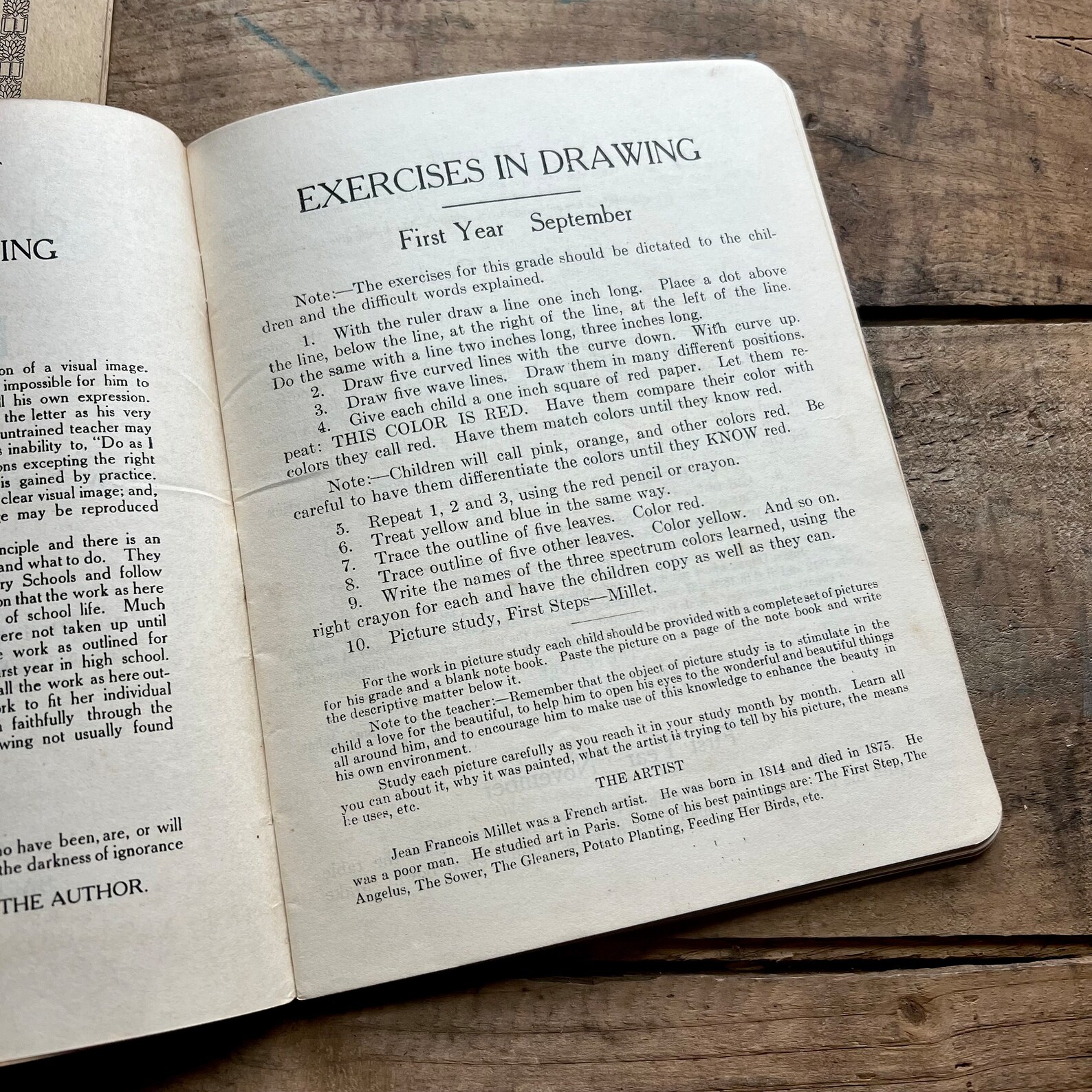 Workbooks, Graded Exercises in Drawing 1921 Lot of Two Antique School ...