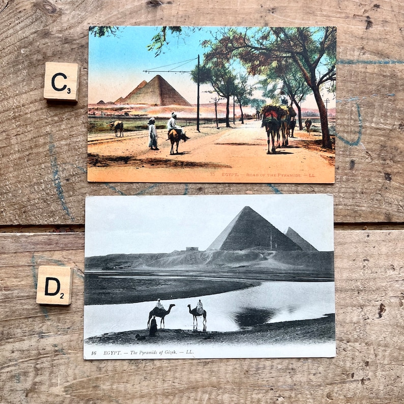 Egyptian Postcards Early 1900s Antique Souvenirs - Etsy