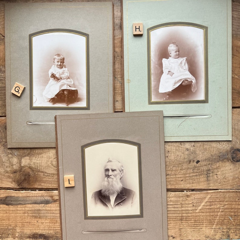 Victorian Album Pages With Photographs (c. 1900) | Antique Photos ...