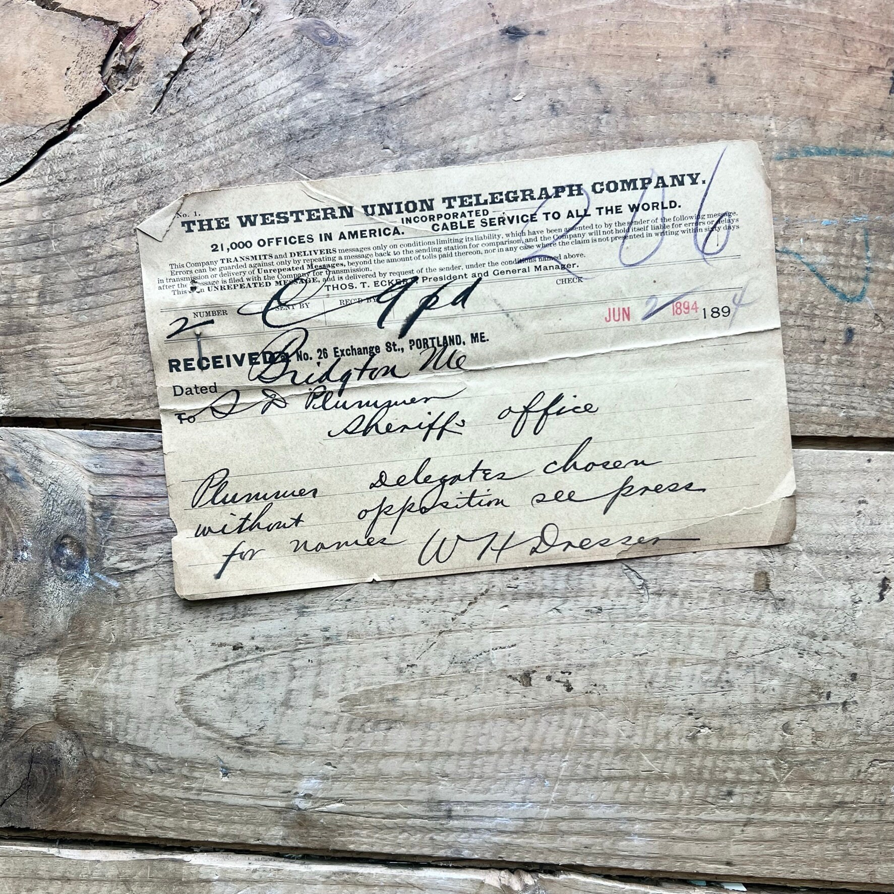 Ephemera Collection, Election of Sheriff Samuel Plummer 1894 Eight ...