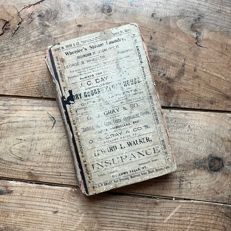 Scrapbook & Directory, Bellows Falls (1899) | Vintage Drawings ...
