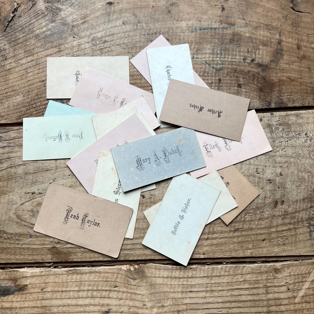 Calling Cards, Victorian (c. 1900) | Dollar Shipping | Antique ...