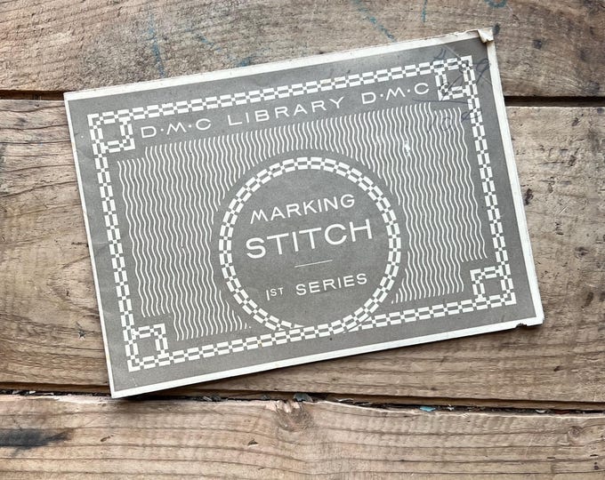 DMC Library Marking Stitch, 1st Series (c. 1920s) | Antique Craft ...