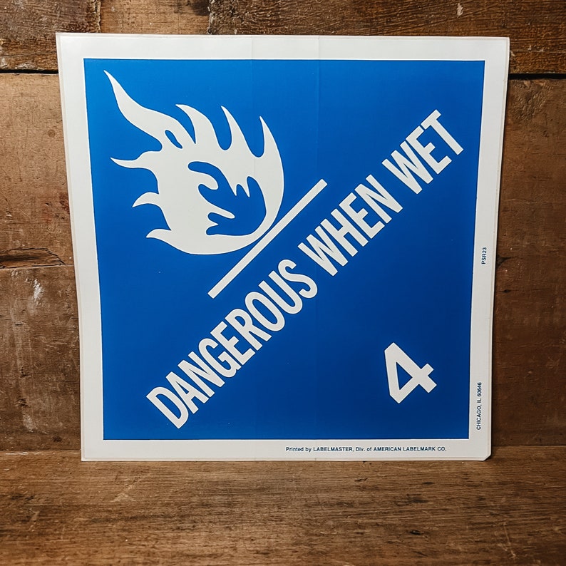 Vintage Warning Signs Poison Toxic Dangerous Flammable - Etsy