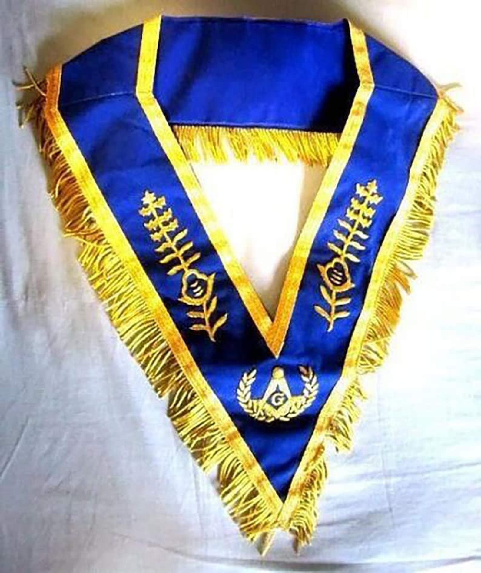 Masonic Regalia Set Master Mason Apron Collar Cuffs & Gloves Pair ...