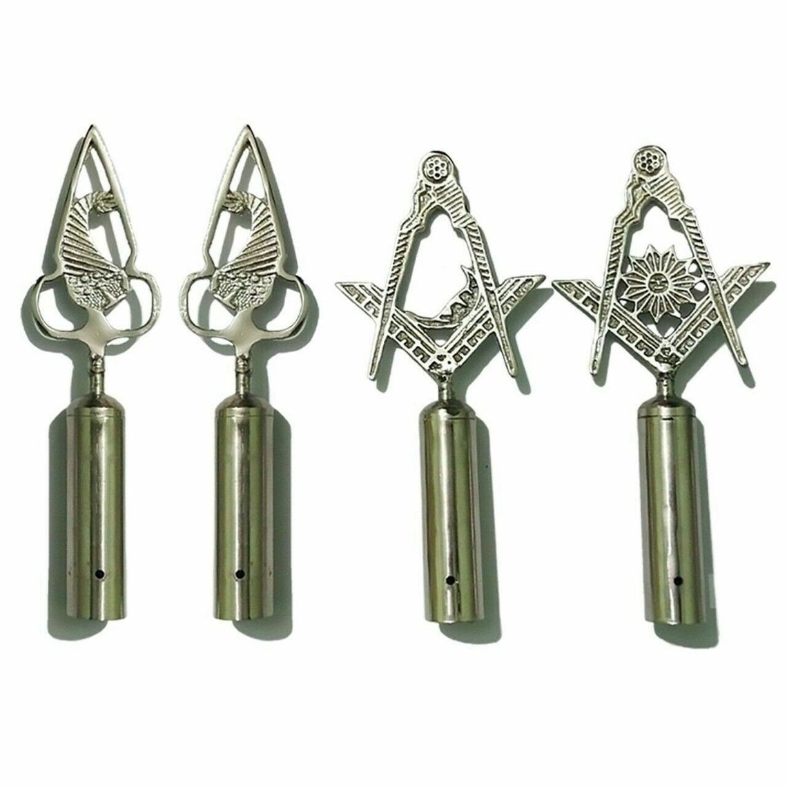 Masonic Blue Lodge RODS & TOPS, MM , Silver Color Freemason Masonic ...