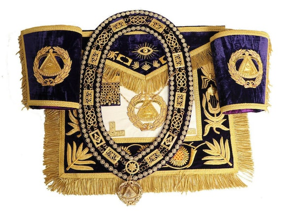 Masonic Regalia Deputy Grand Master 100% LAMBSKIN APRON With | Etsy