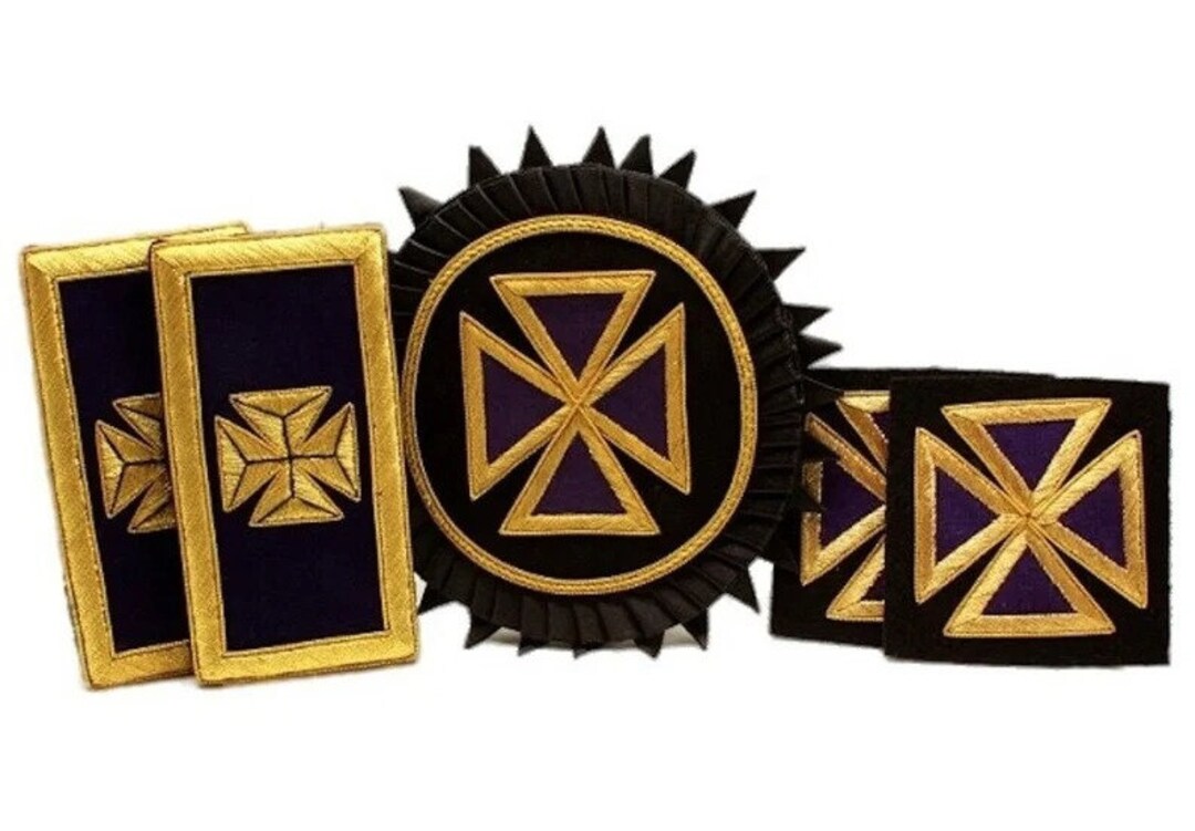 Masonic Freemason Knights Templar Past Grand Commander Accessory Set ...