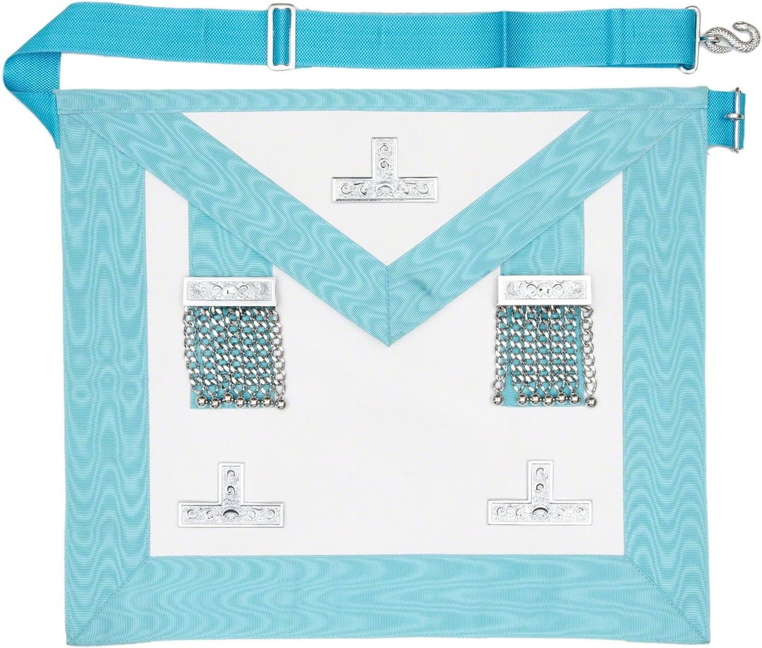 Masonic Regalia Craft Worshipful Master WM Lambskin Leather Apron ...