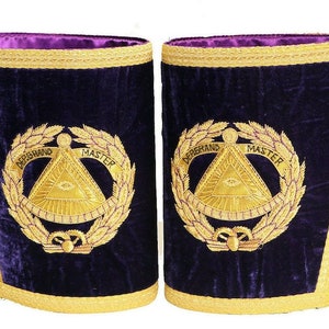 Masonic Regalia Deputy Grand Master 100% LAMBSKIN APRON With Chain ...
