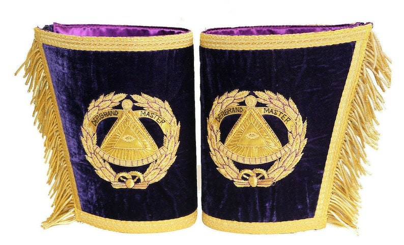 Masonic Regalia Deputy Grand Master 100% LAMBSKIN APRON With Chain ...