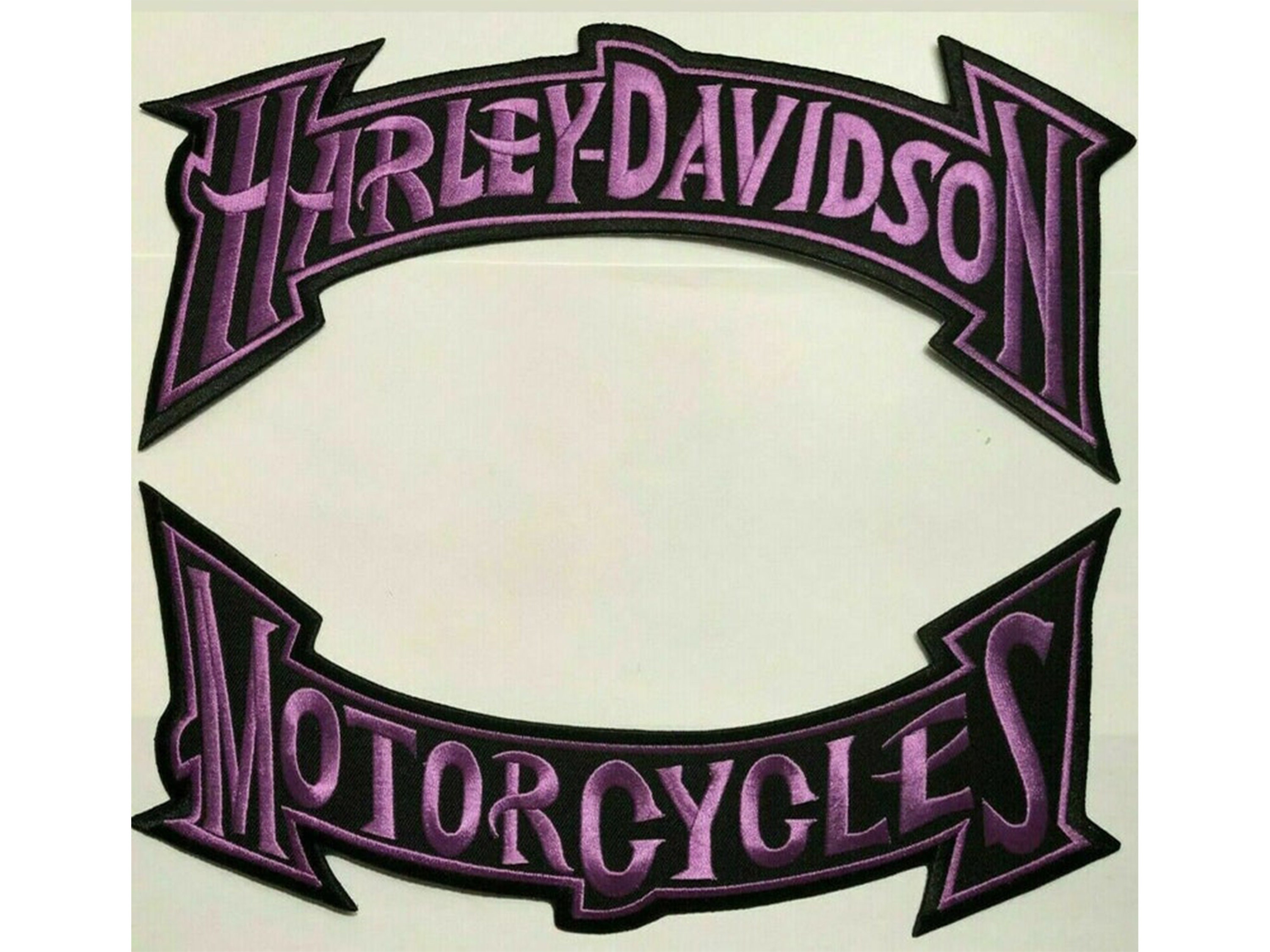 Harley Davidson Purple Rocker Patch Set Large Biker Iron on | Etsy