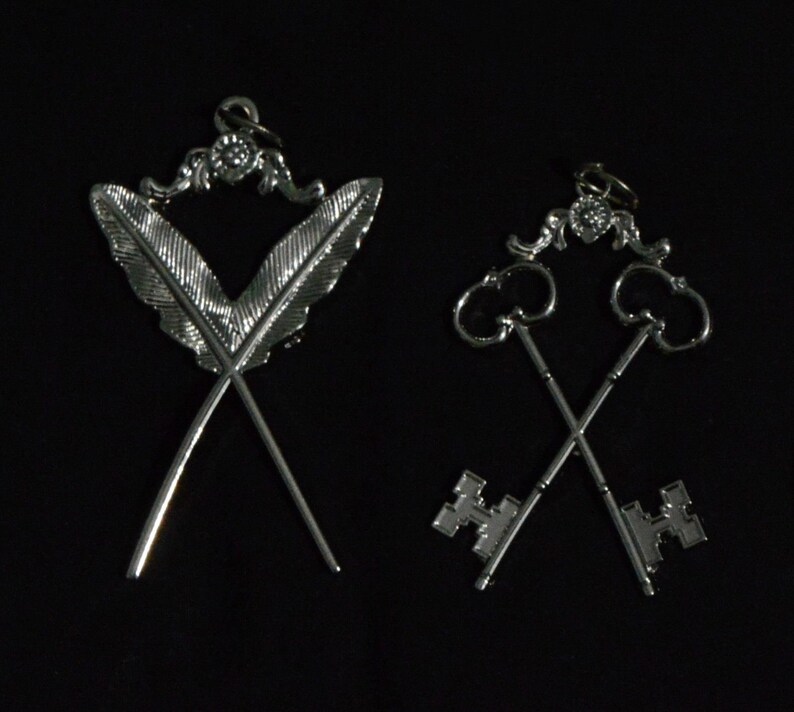 Masonic Blue Lodge Officer Silver Jewels Set, Blue Lodge Jewels ...