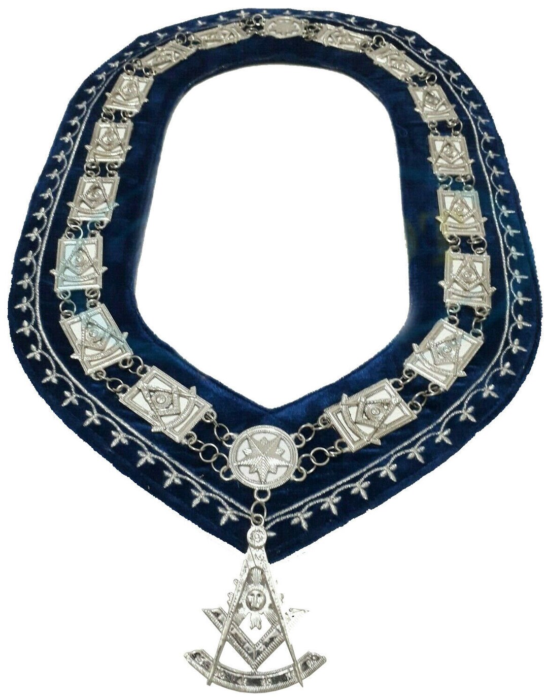 Masonic Past Master Deluxe Chain Collar, Past Master Chain Collar With ...