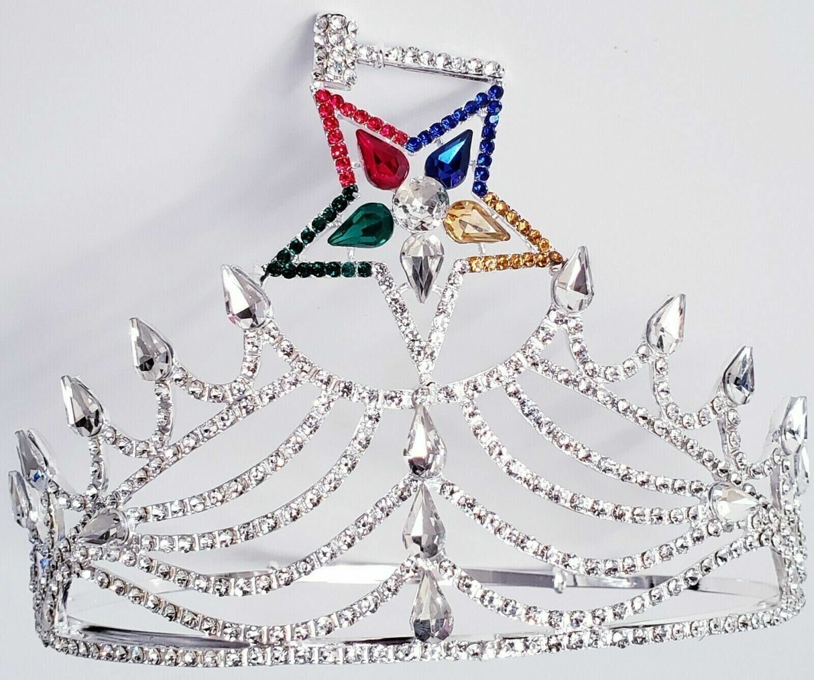 MASONIC Freemason OES Worthy Matron Rhinestones Crown With Free Crown ...