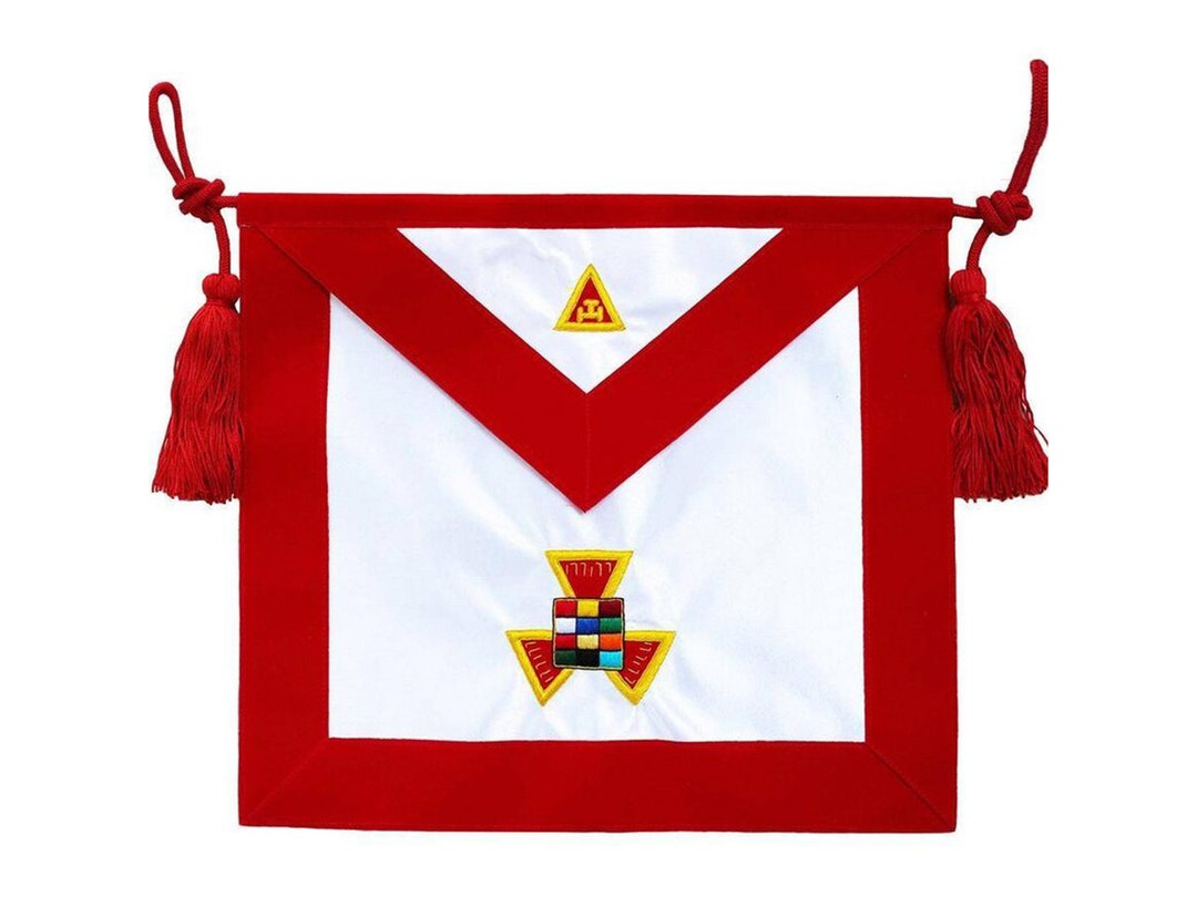 New Masonic Royal Arch RAM Past High Priest PHP Apron Hand Embroidered ...