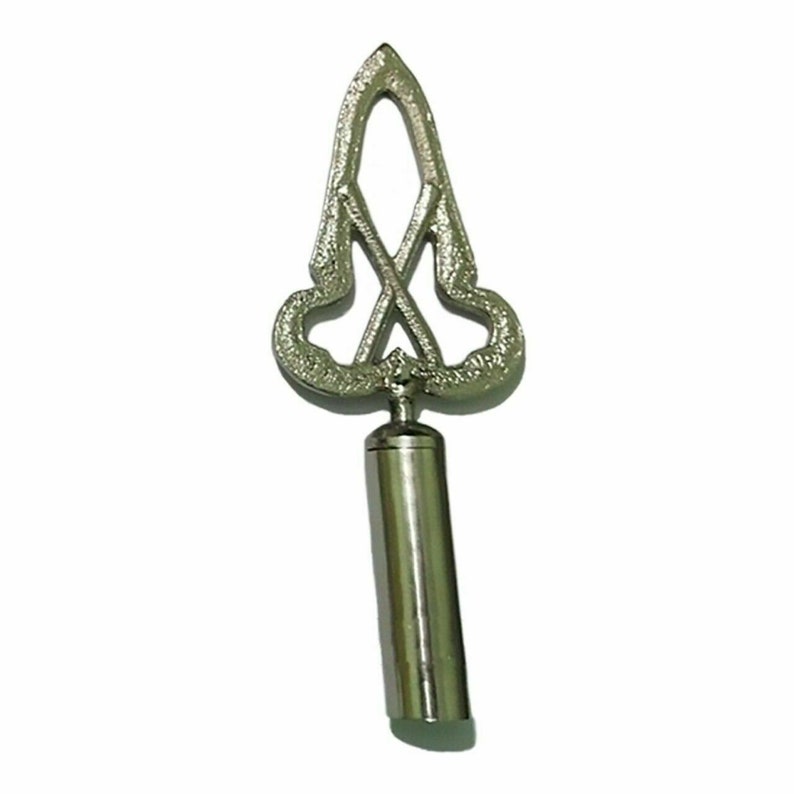 Masonic Regalia Pole Topper, Blue Lodge RODS & TOPS Silver Set of 4 or ...