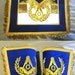 Masonic Regalia Set Master Mason Apron Collar Cuffs & Gloves Pair ...