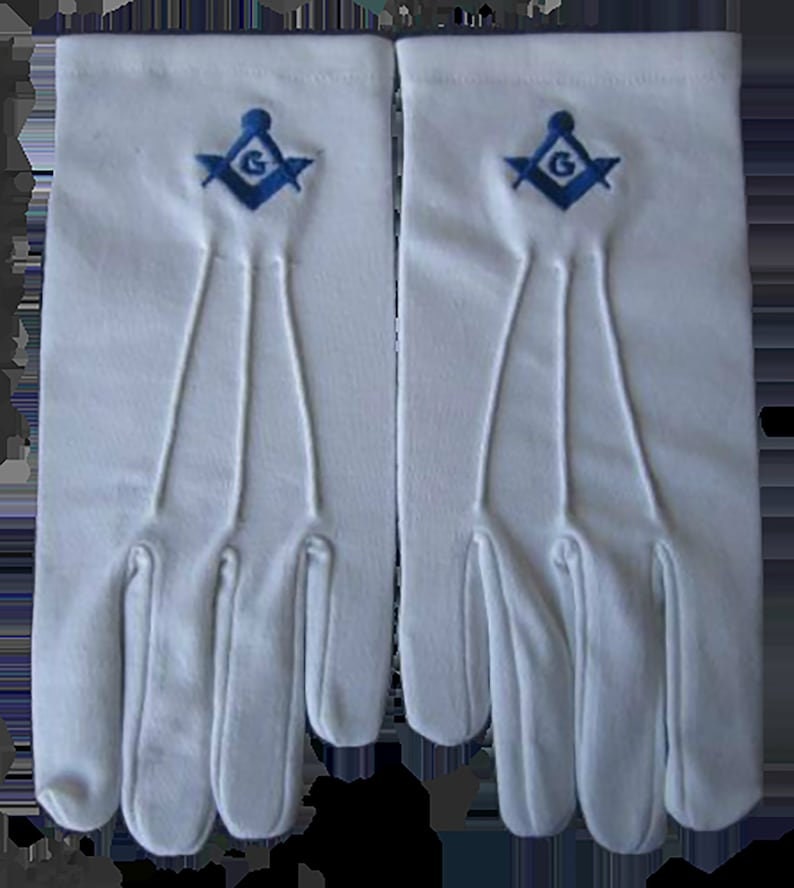 Masonic Regalia Set Master Mason Apron Collar Cuffs & Gloves Pair ...