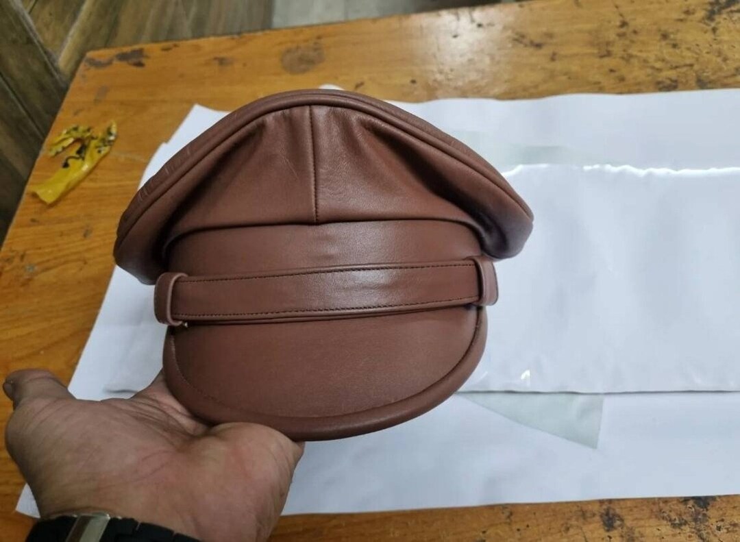 Finest Soft Real Leather Biker ,muir Cap Us Hat in All Sizes Replica - Etsy