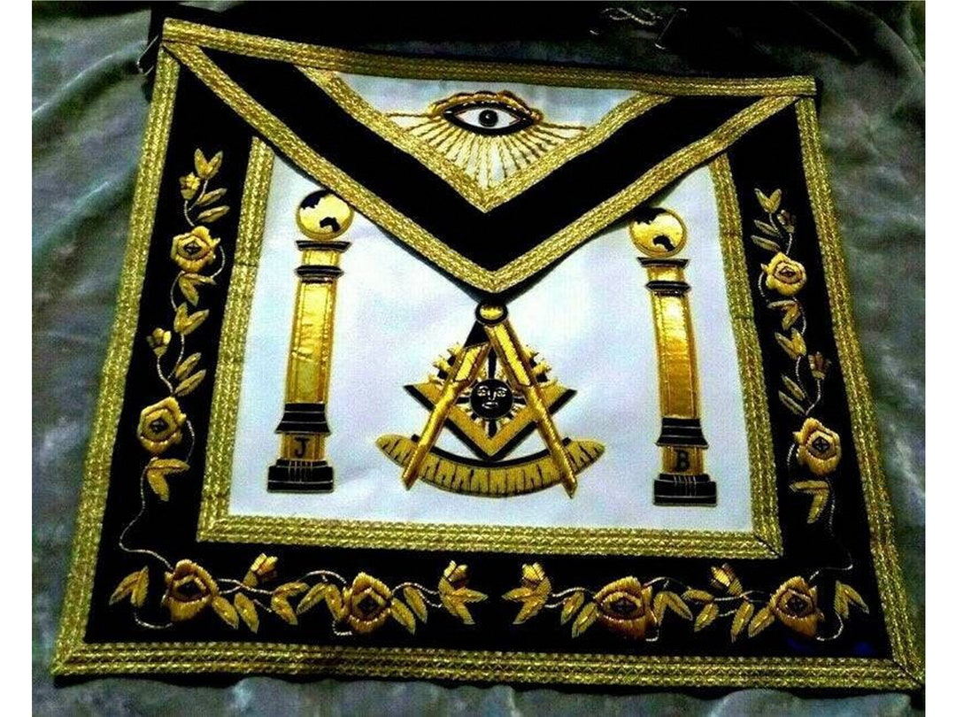 Past Master Gold Bullion Apron Masonic Without Square Collectible - Etsy