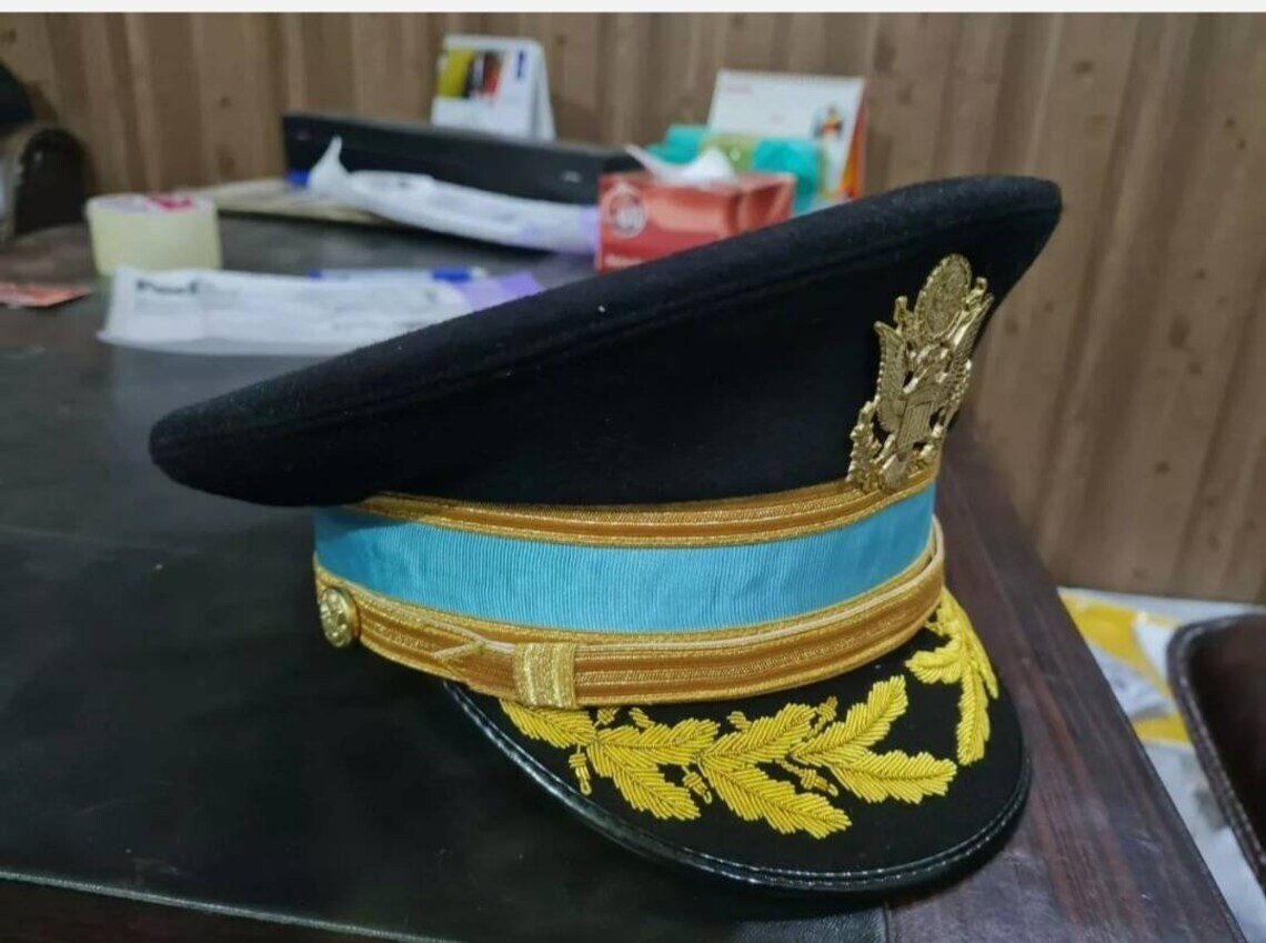 US Army Infantry Officer's Dress Blue Visor Cap W/oak Leaf - Etsy