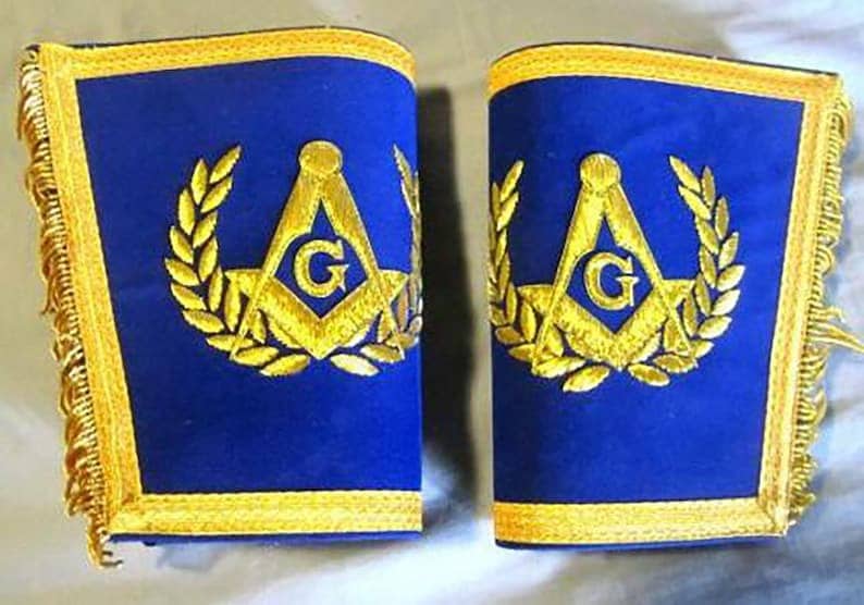 Masonic Regalia Set Master Mason Apron Collar Cuffs & Gloves Pair ...