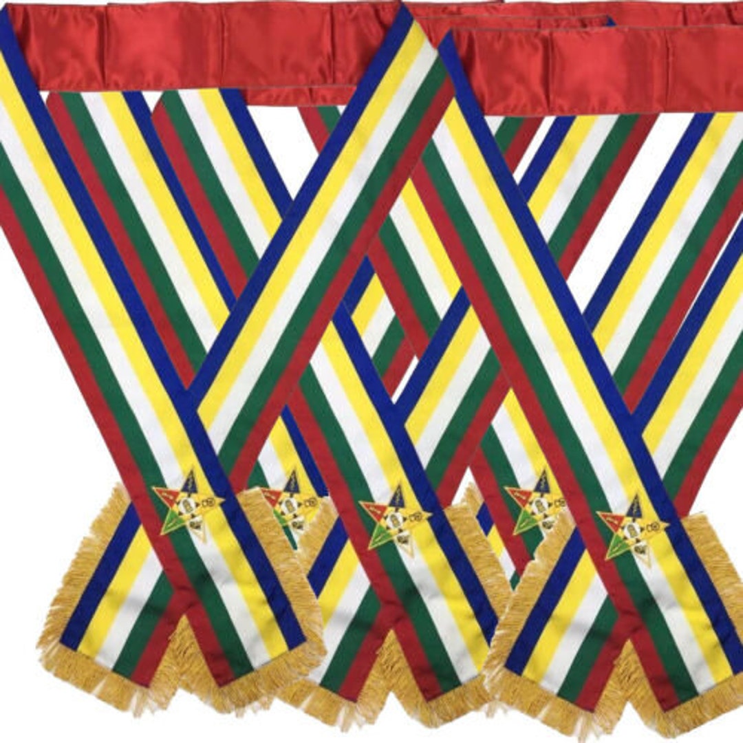 Masonic Order Eastern Star Sash, OES SASHES, Masonic Sashes, 5 Pieces ...