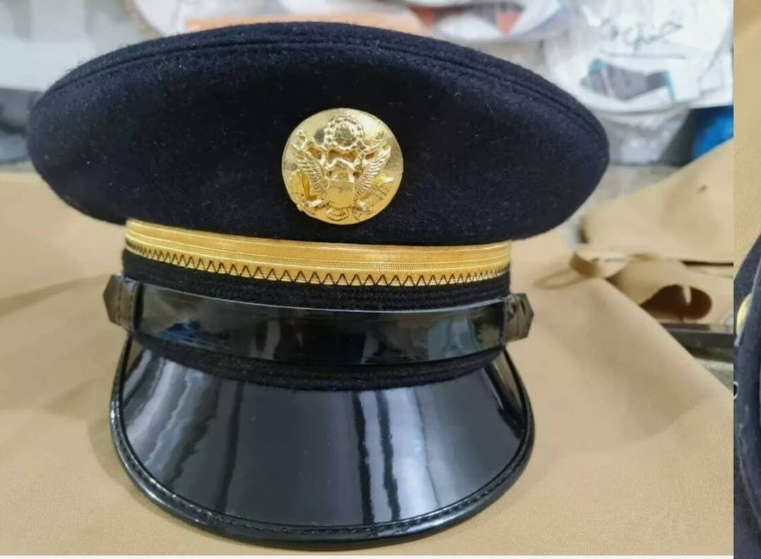 United States US ARMY Fur Felt Dress Blue ENLISTED Men Visor Military ...