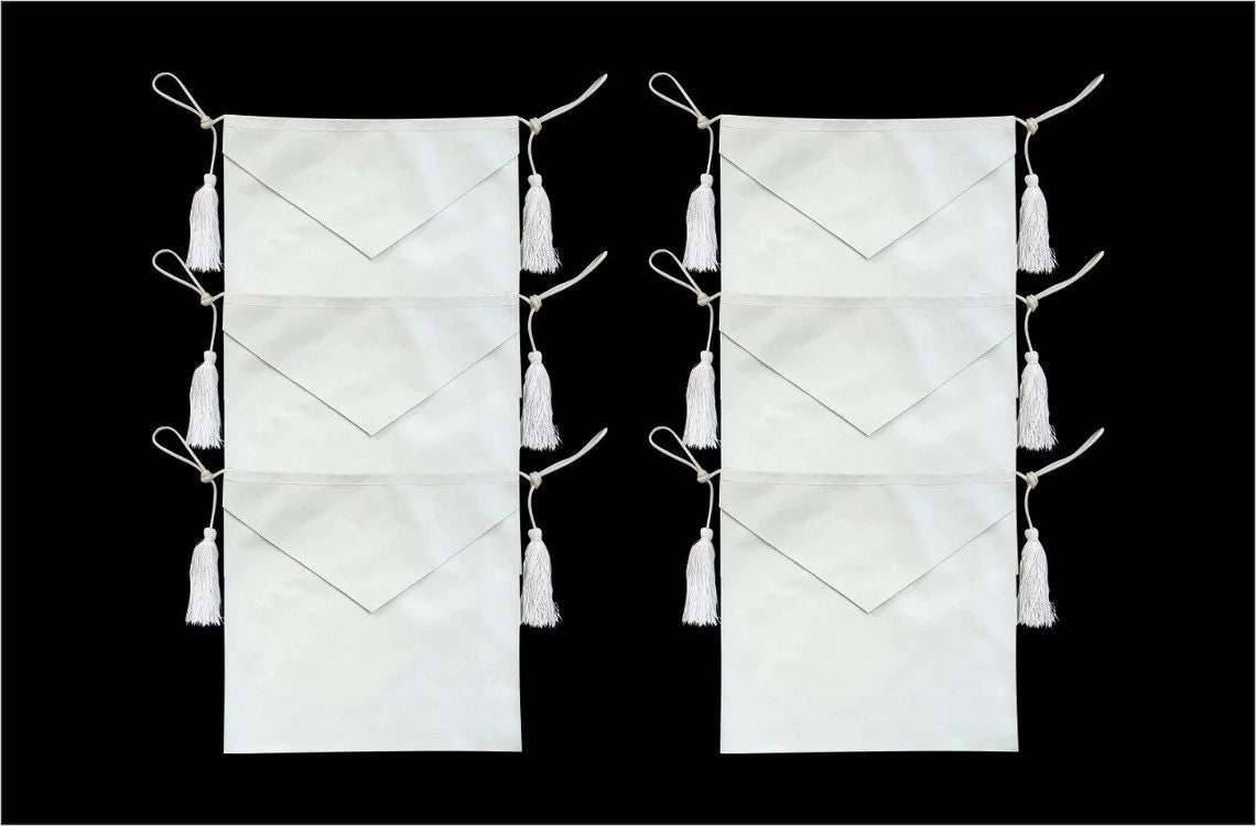 Masonic Candidate / Entered Apprentice Faux Leather Apron All White - Etsy