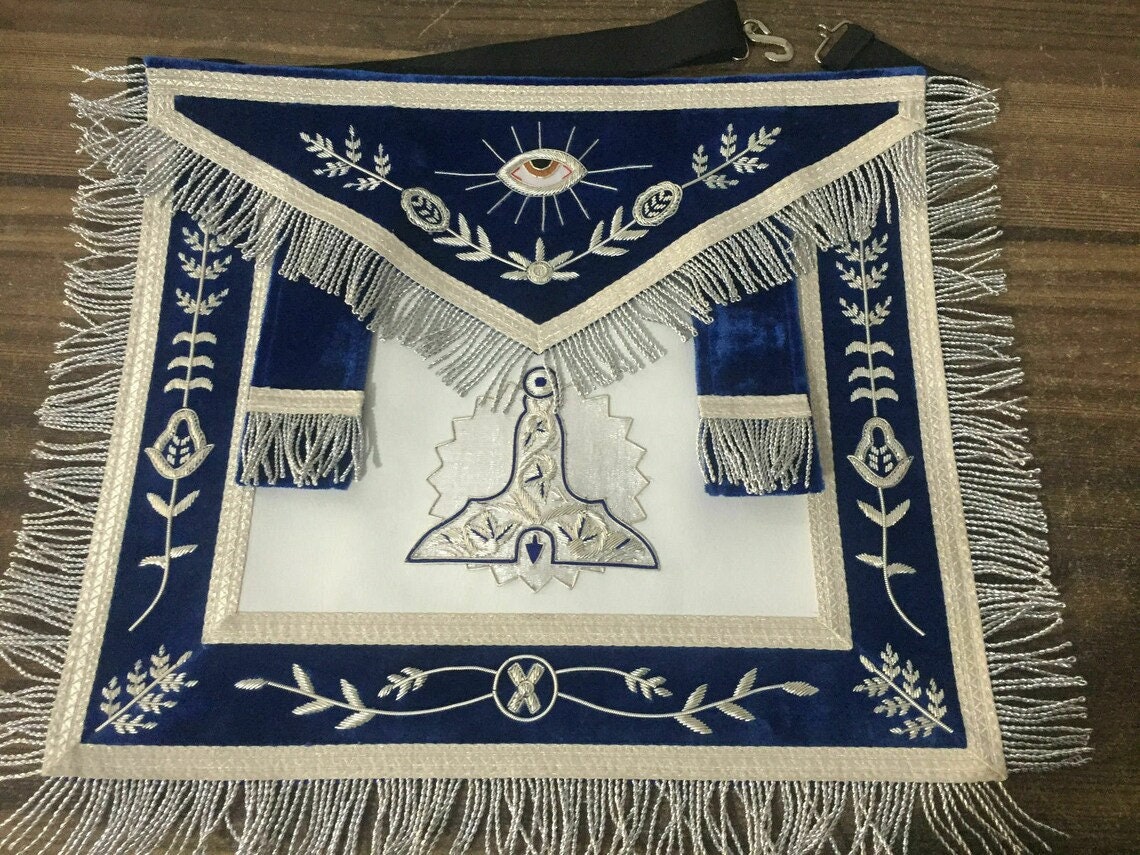 Masonic Regalia Blue Lodge Officer Aprons Bullion Hand Embroidered Pack ...