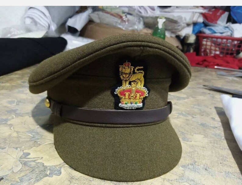 British Army General Staff Officers Visor Cap Military Peak Hat - Etsy