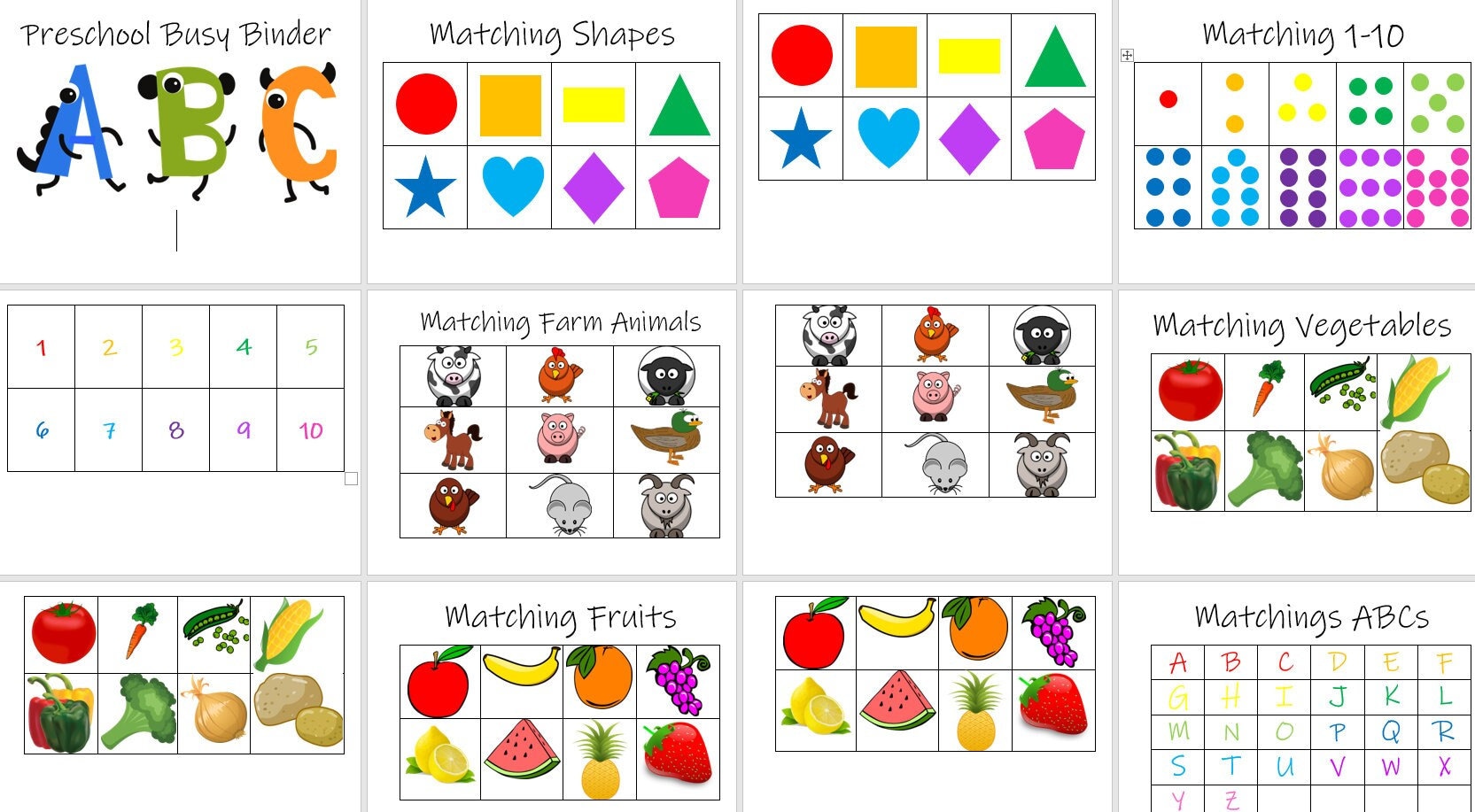 Preschool Busy Binder - Etsy