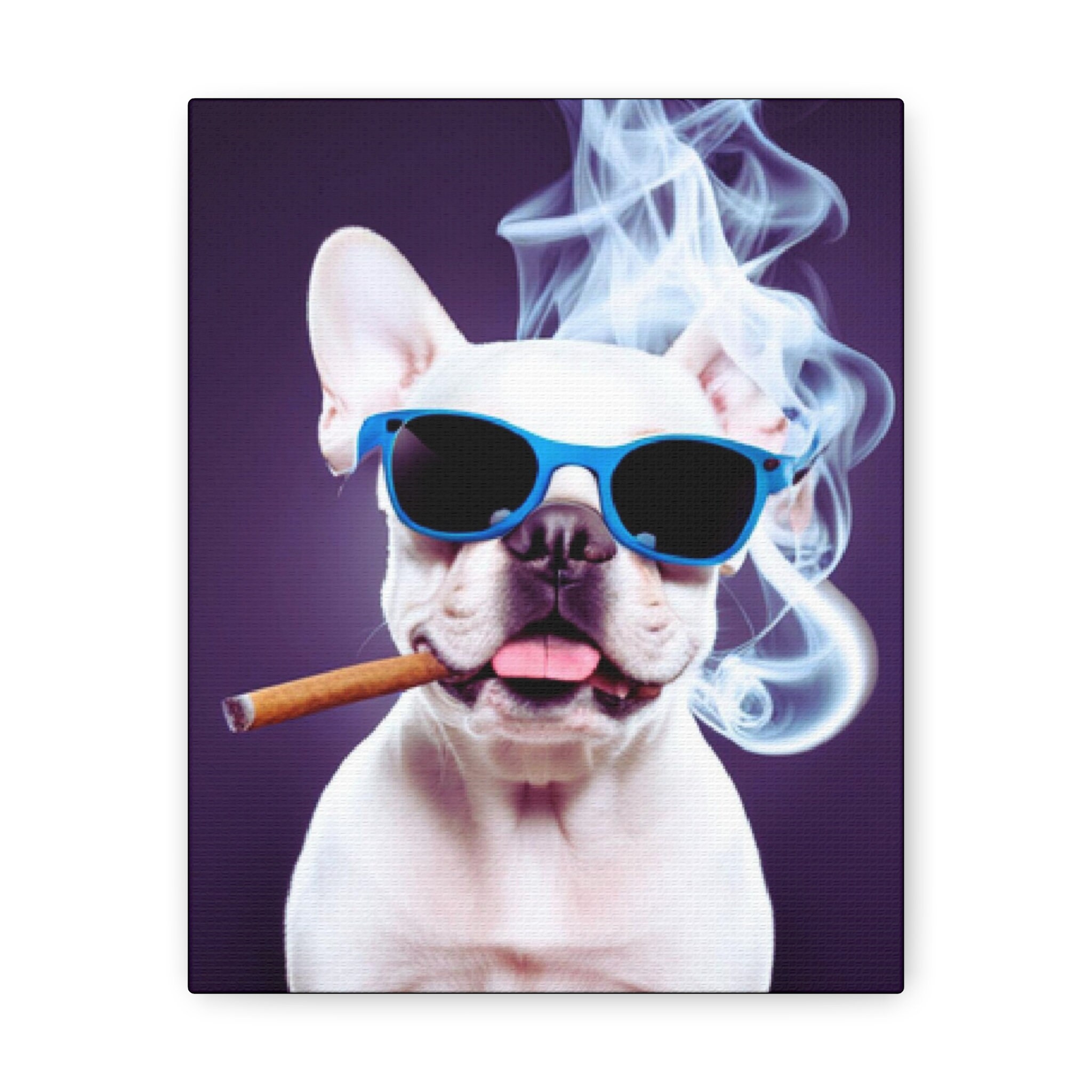 Art by Selin French Bulldog Smoking Graphic Art Wall - Etsy