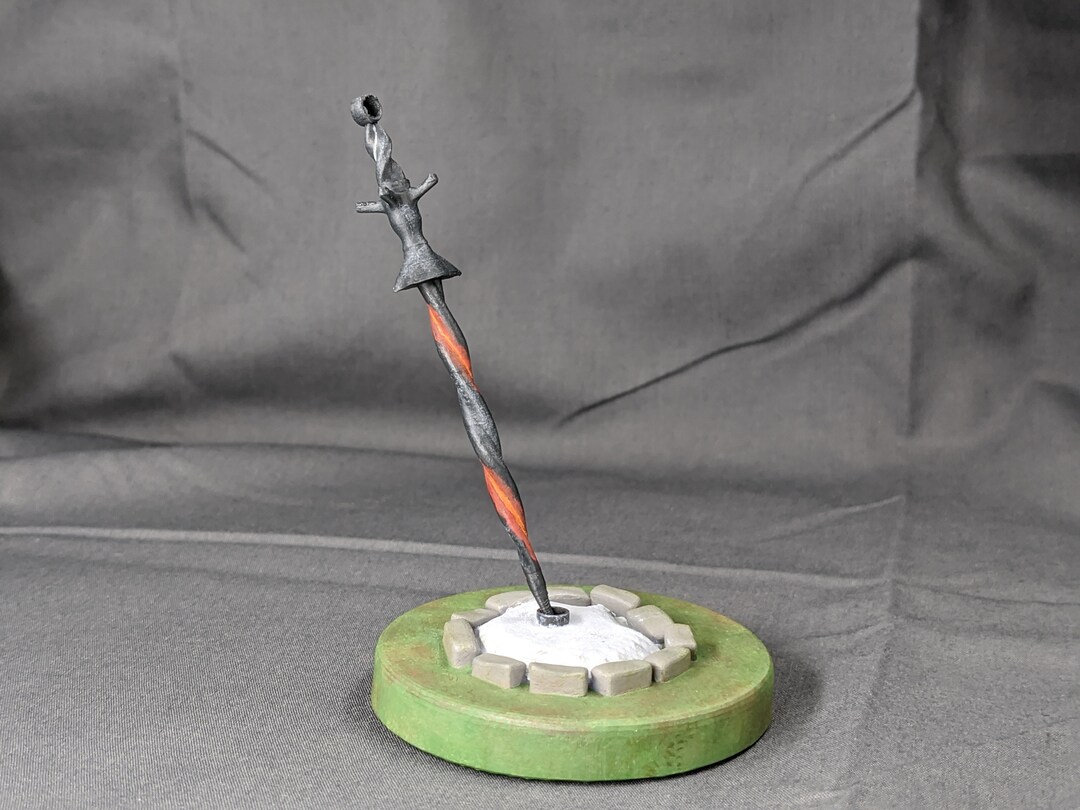 Dark Souls Inspired Coiled Sword Bonfire Desk Art - Etsy